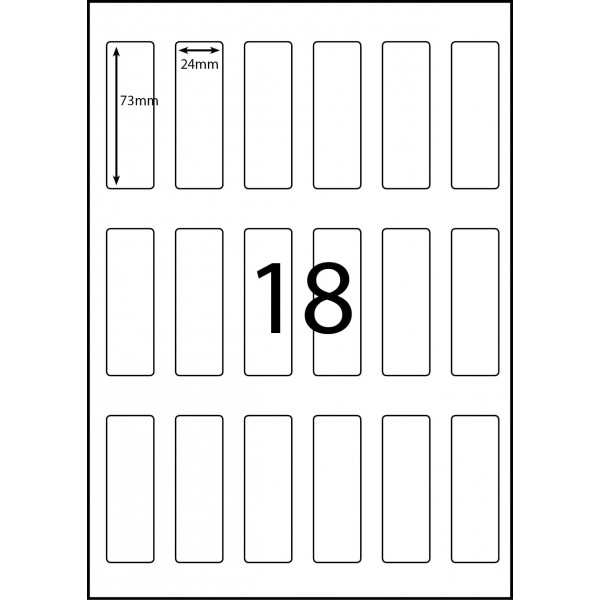 Shelf Labels and Tags - A4 White Shelf Labels Tags