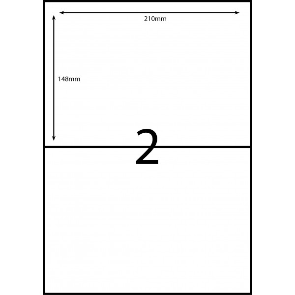 2 Labels Per Sheet Template