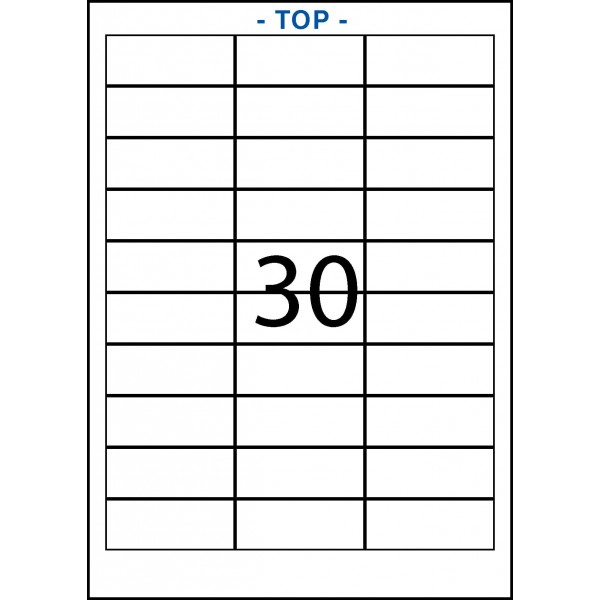 School Stationery - Cases 21 Labels – 3 x 10 Labels