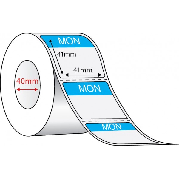 Covid-19 Temperature Check labels - Monday