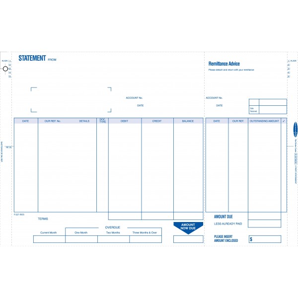 Specific Continuous Computer Paper - Rediform BOS Statement 2 Ply