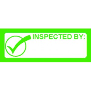 Safety Inspected By Labels - 51mm x 19mm - 250 LABELS PER ROLL