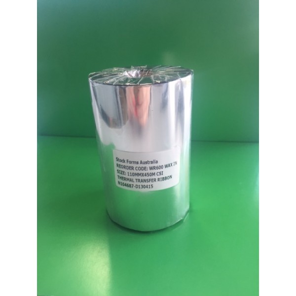 Thermal Ribbons - Wax Ribbon - CSI- 110mm x 450M