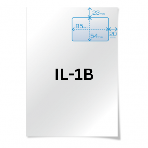 IL1B-L Integrated Labels - 1 Label Per Sheet