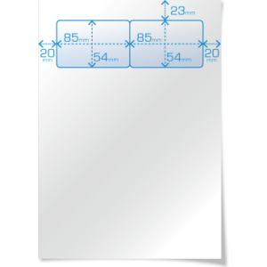 IL2B-L Integrated Labels - 2 Labels Per Sheet